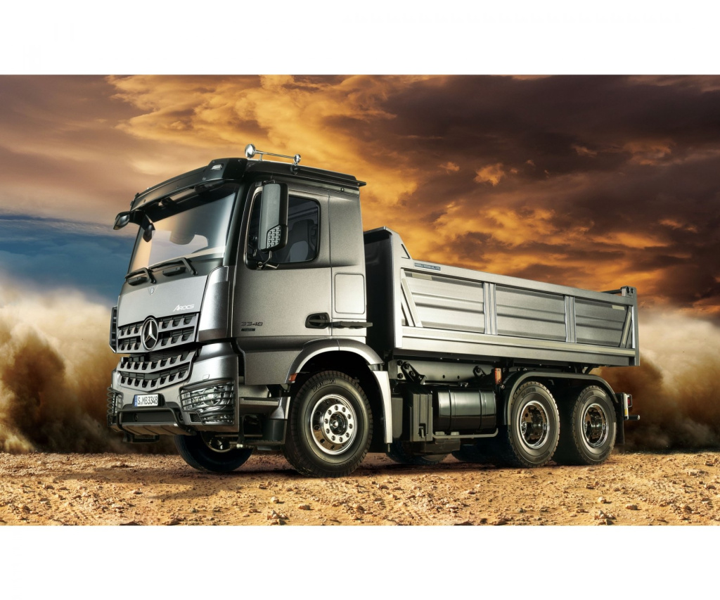 Tamiya MERCEDES-BENZ AROCS 3348 6X4 TIPPER TRUCK | Promodels.cz