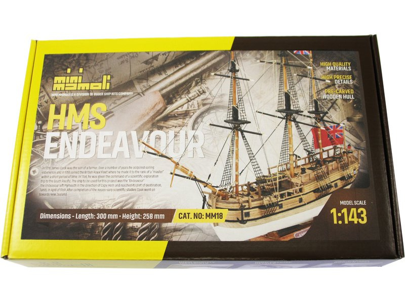 MINI MAMOLI H.M.S. Endeavour 1:143 kit | Promodels.cz