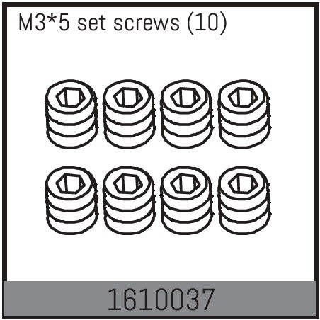 M3*5 set screws (10) | Promodels.cz